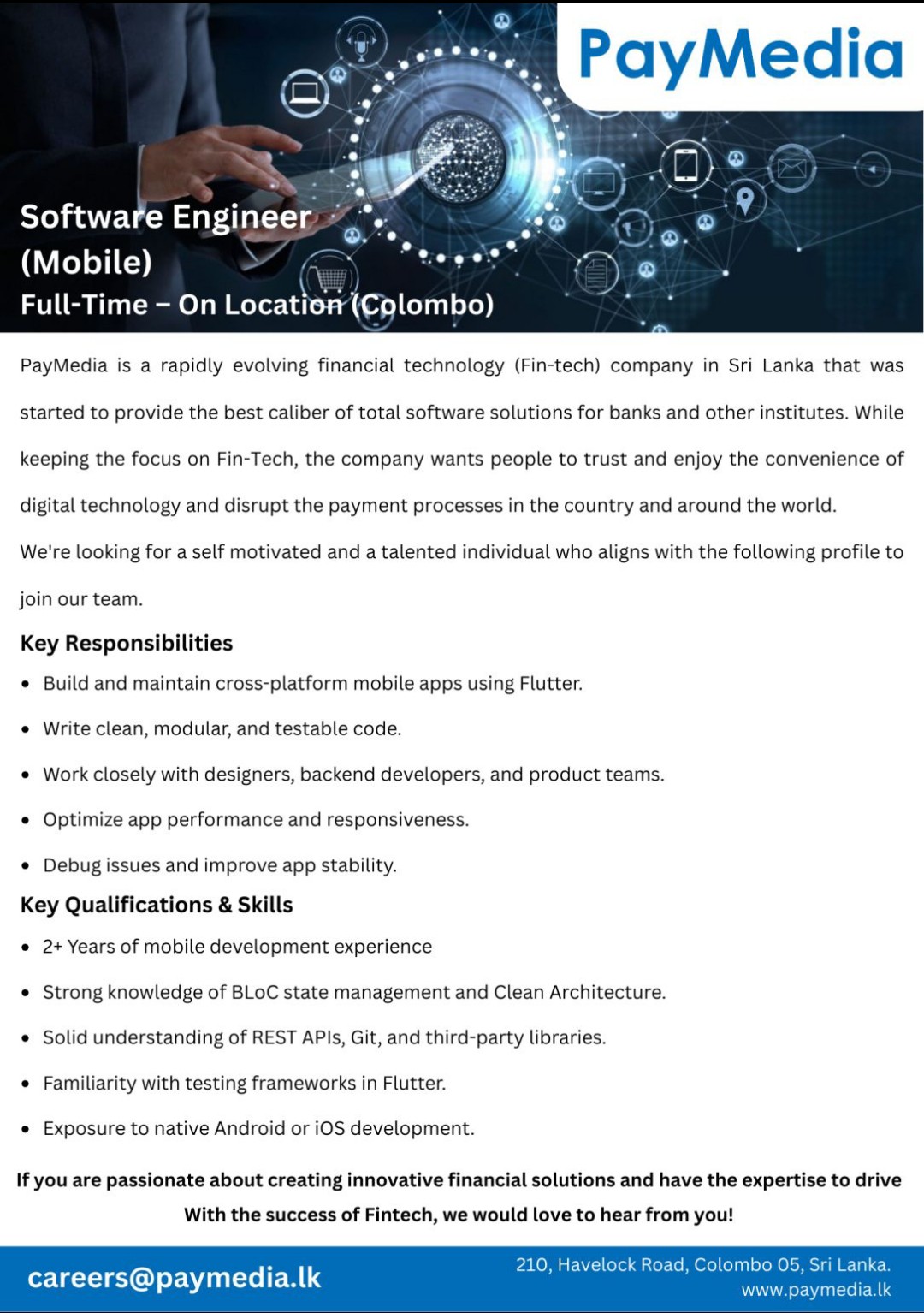 Software Engineer - Mobile - Jobseeker.lk