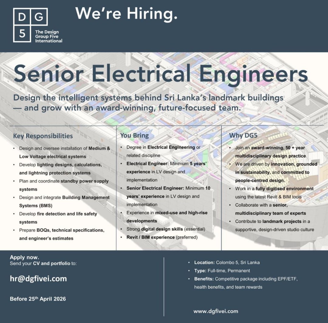 Senior Electrical Engineer - Jobseeker.lk