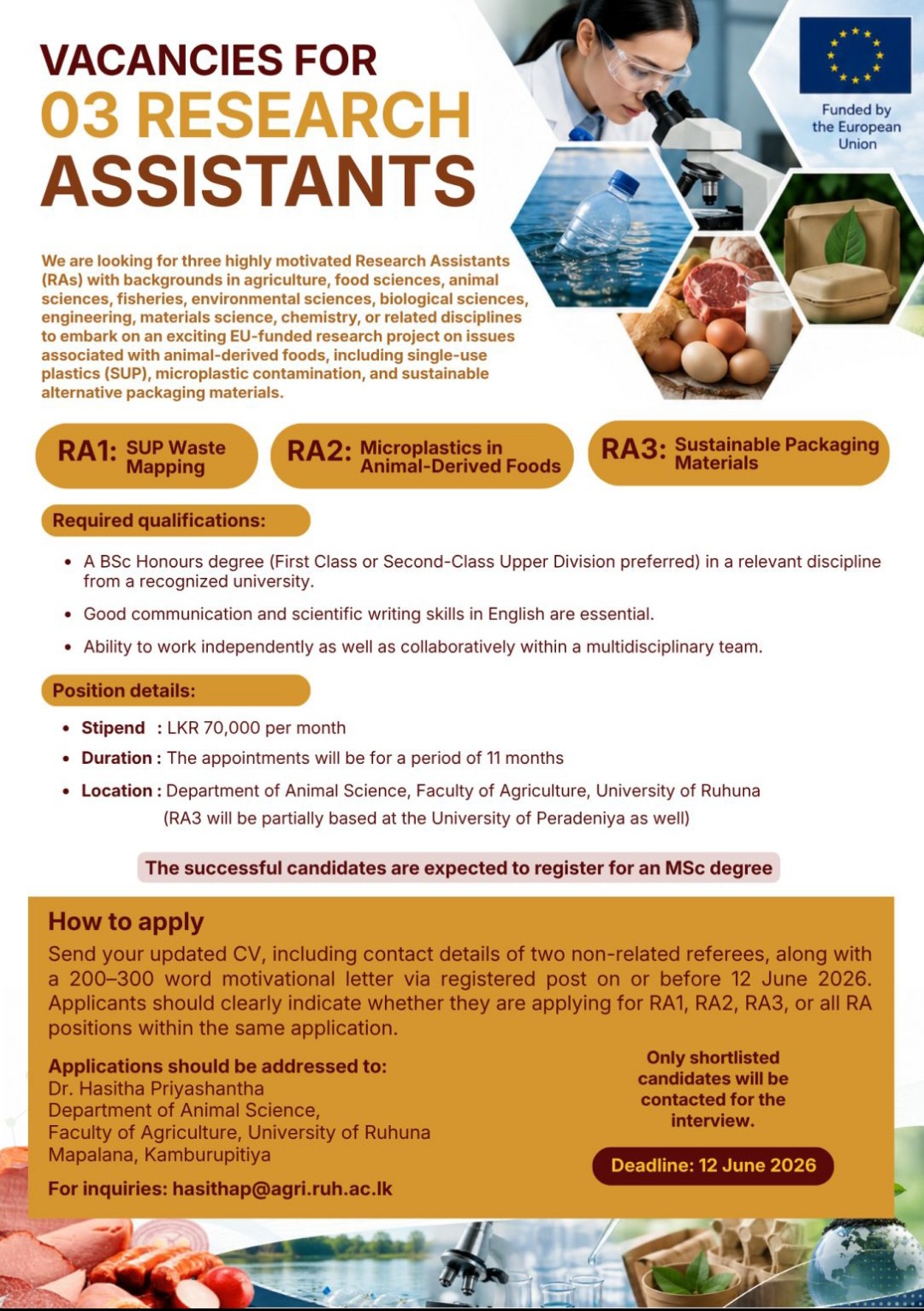 Research Assistants - Jobseeker.lk