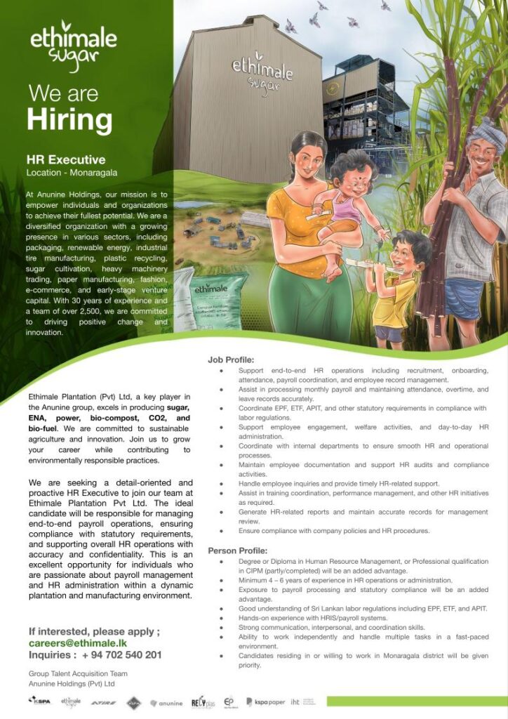HR Executive - Jobseeker.lk