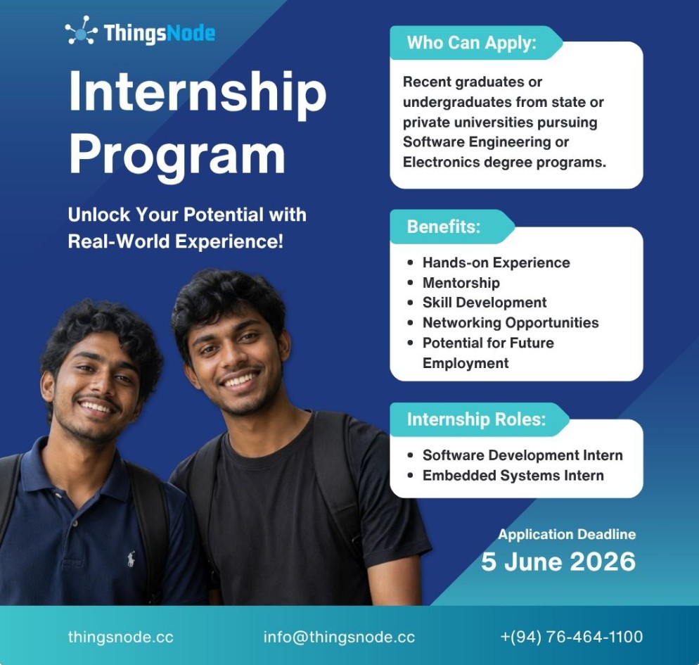 Internship - Software Development/Embedded Systems - Jobseeker.lk