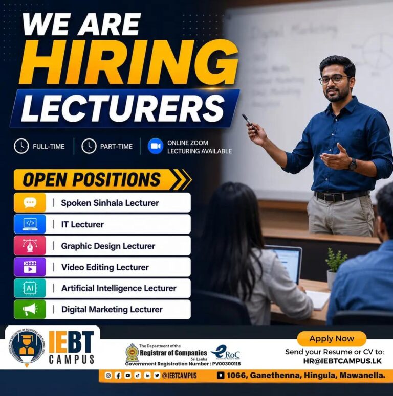 Lecturer - English/ IT/Graphic Design /Video Editor /AI /Digital ...